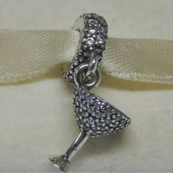 Pandora | Jewelry | Pandora Night Out Sparkling Cocktail Dangle Charm ...